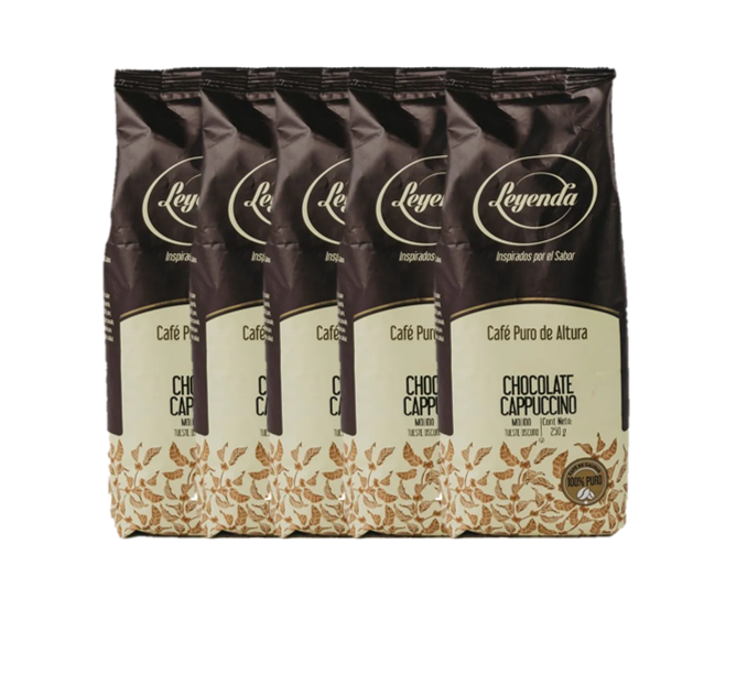 5-pack Cafe Leyenda Chocolate Capuccino Flavored Coffee 0.5 lb (ground ...