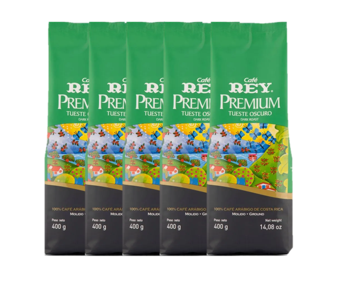5-pack Cafe Rey Premium Dark Roasted Coffee 14oz - $150.00 - TicoShopping
